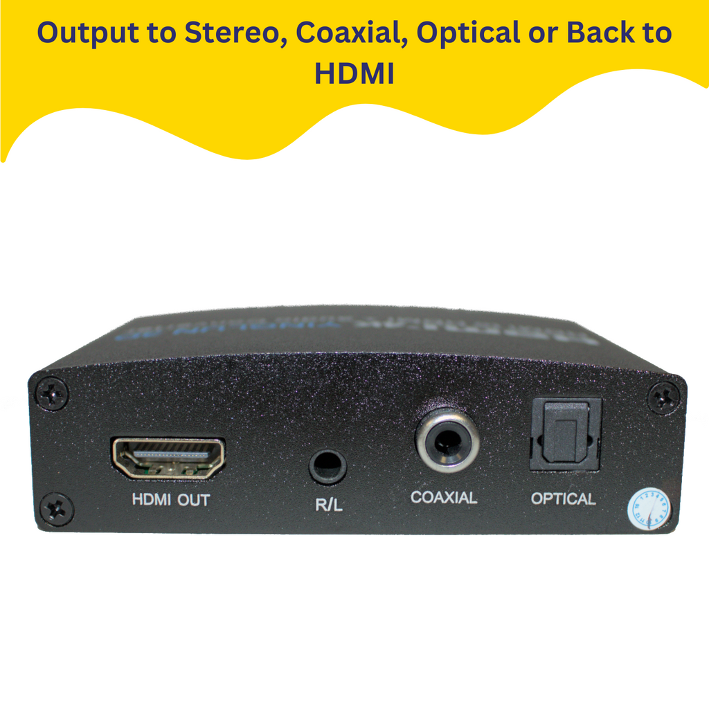 HDMI Audio Extractor for Hi-Fi, 5.1 Surround, Stereo and Optical Audio